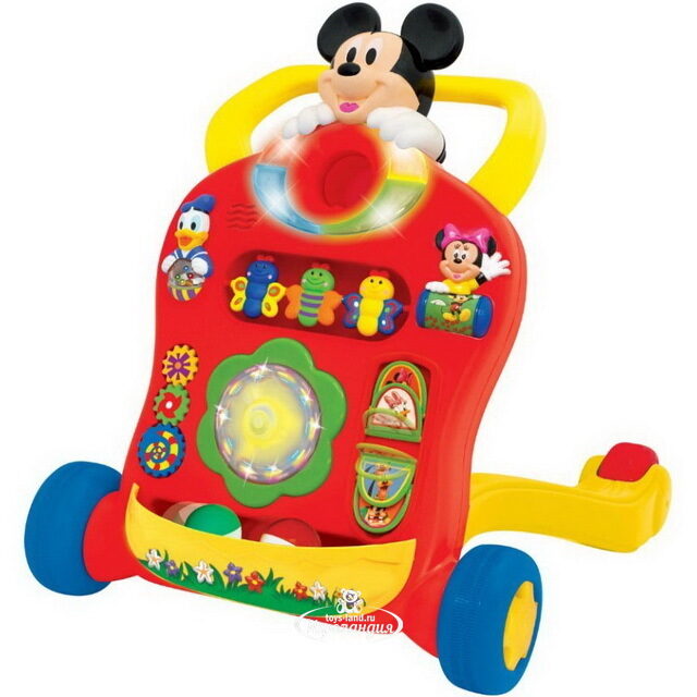 Каталка-ходунки Микки Маус" купить в интернет-магазине Игроландия toys ...